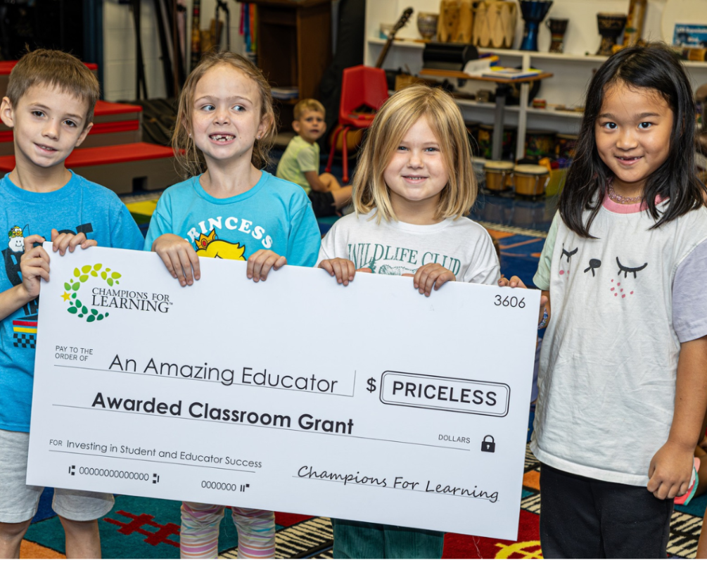 Our Work: Classroom Grants | Champions For Learning™